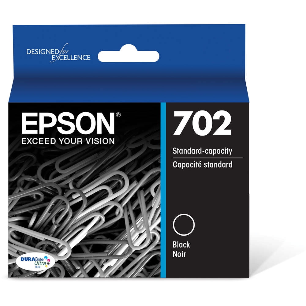 Epson 702 Single Ink Cartridge - Black (T702120-CP): Standard Yield ...