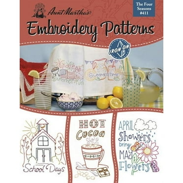 Aunt Martha's SR38 Farmer's Market - Hand Stitch Embroidery Transfer ...