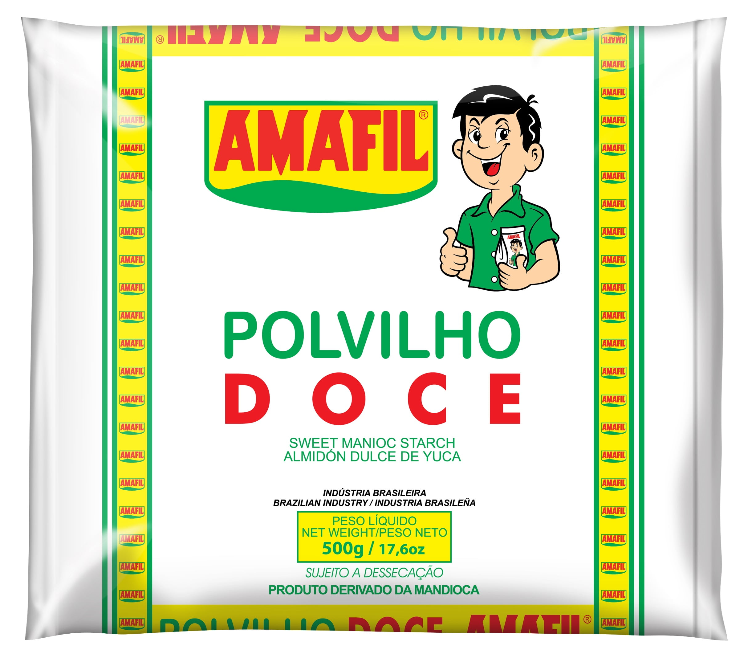 Polvilho Almidón Dulce de Yuca- Amafil 500g Amafil Almidón dulce 500g ...