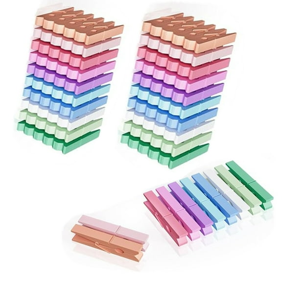 100 Pack Large Wooden Clothespins, Clothes Line Clips for Laundry ...