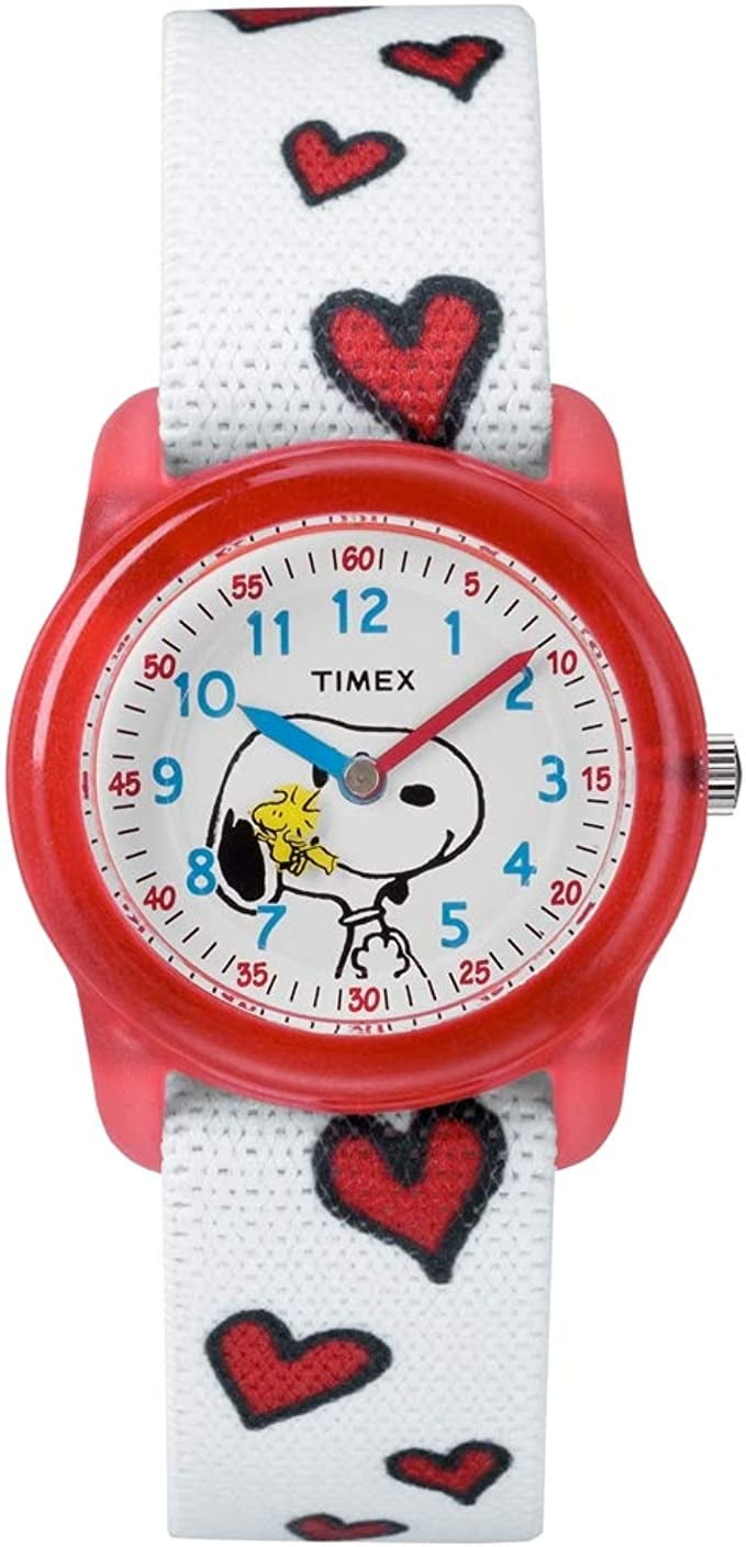 Timex Time Machines Peanuts Collection - Snoopy/Hearts - Watch ...