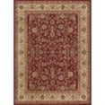 Sensation Traditional 5' x 7' Red and Beige Polypropylene Indoor Area ...