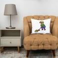 3drose, Funny Cute Sloth Curling Sports Cartoon, 16x16 inch Pillow Case ...