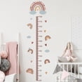 Cartoon Kid Height Chart Stickers Fun and Educational Cloud Rainbow ...