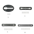 2set Kayak Slide Track Rails Bracket Fishing Rod Holder Mounting Base ...