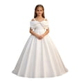 ITSAME Flower Girls Bow Slip Dresses Spaghetti Straps Pageant Wedding ...