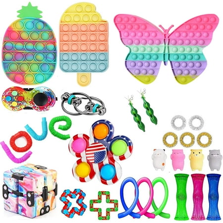 TIK Tok Fidget Packs Anti-Anxiety Tools, Sensory Big Size Pop-On-It ...