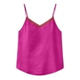 Afdoent Women Tank Tops Blend Sleeveless Camisole Top With Trim Elegant ...