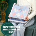 6 Pieces Sweater Storage Bags Plastic Clear PVC Clothes Storage Bags ...