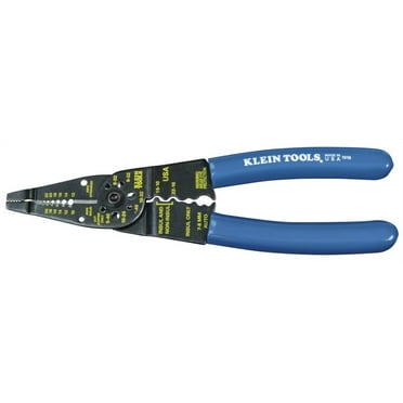 Klein Tools J2000-9NECR Heavy Duty Crimping Pliers for Side Cutting, 9 ...