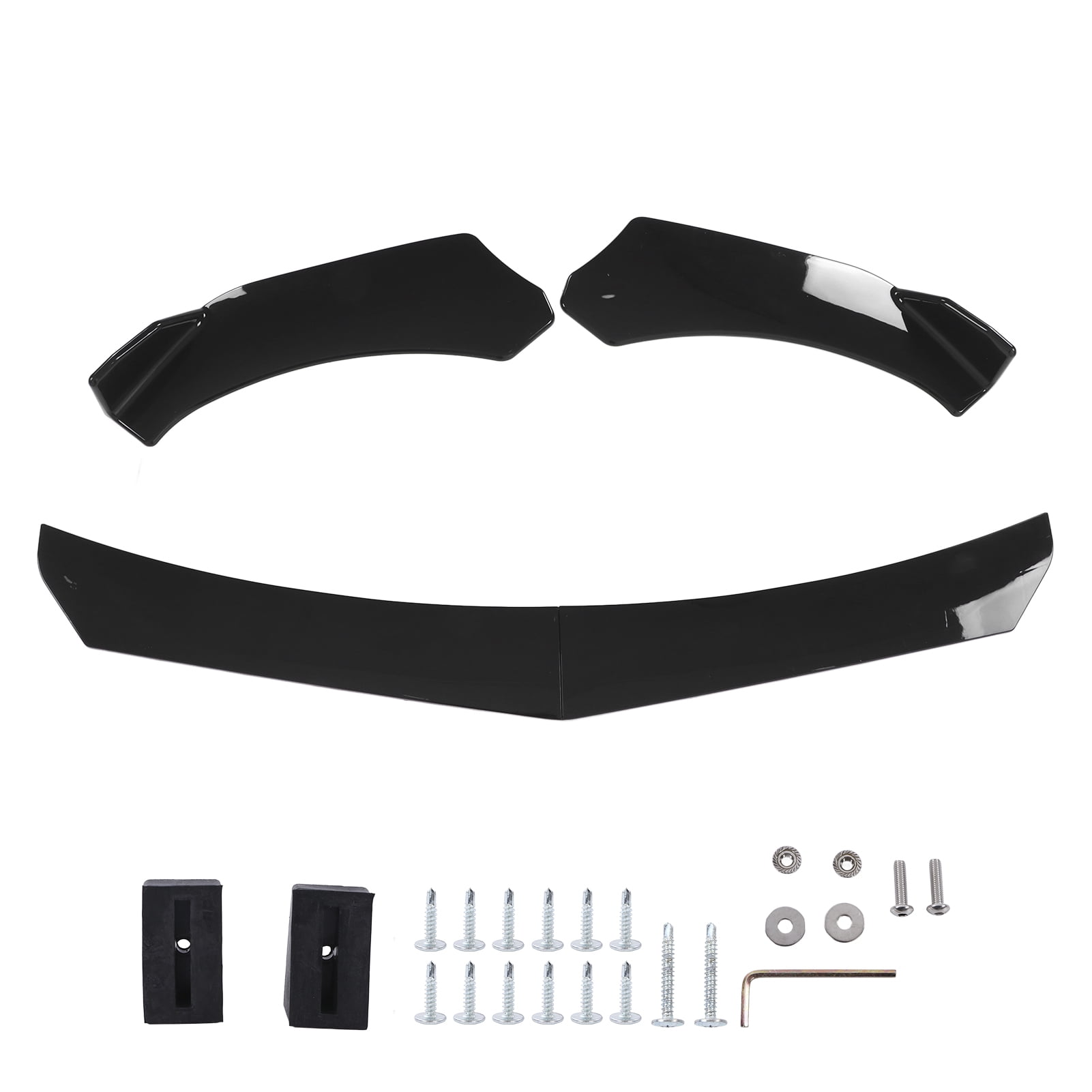 Bumper Splitter, Flexible Front Bumper Spoiler High Strength 4 Parts ...