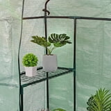 ZENSTYLE Portable 3 Tier 6 Shelves Walk-in Greenhouse, Waterproof PE ...