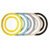 Saffron Fabs 36 Inches Round 100% Soft Cotton Chocolate/Ivory ...