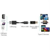 Black Micro USB to USB Type-C Adapter - Walmart.com