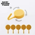 5-Pack Adhesive Wall Hooks, No-Drill 360° Rotation Hooks for Bathroom ...