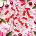 200Pcs Cherry Pink Bow Confetti Cherry Bridal Shower decor Double-Sided ...