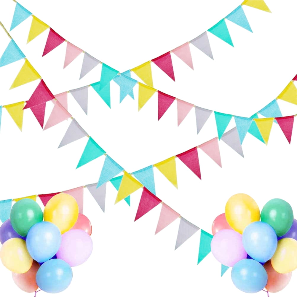 Banderines De Tela Banderines Para Exteriores Con 18 Globos Bandera ...