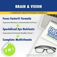 Focus Factor Brain & Vision Multivitamin, 60 Count - Eye Health, Brain ...