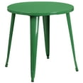 Flash Furniture Conrad Commercial Grade 30" Round Green Metal Indoor ...