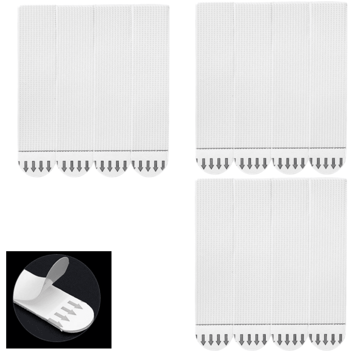 Trianu 12 Pairs Large Picture Hanging Strips Heavy Duty, Sticky Picture ...