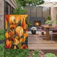 Abstract Forest House Flags For Outdoor, Boho Fall Geometric Pointed ...