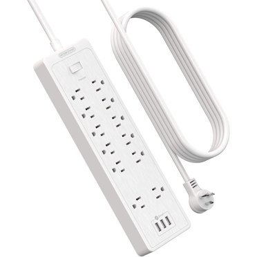 APC 12-Outlet Surge Protector Power Strip 2160 Joules, SurgeArrest Home ...