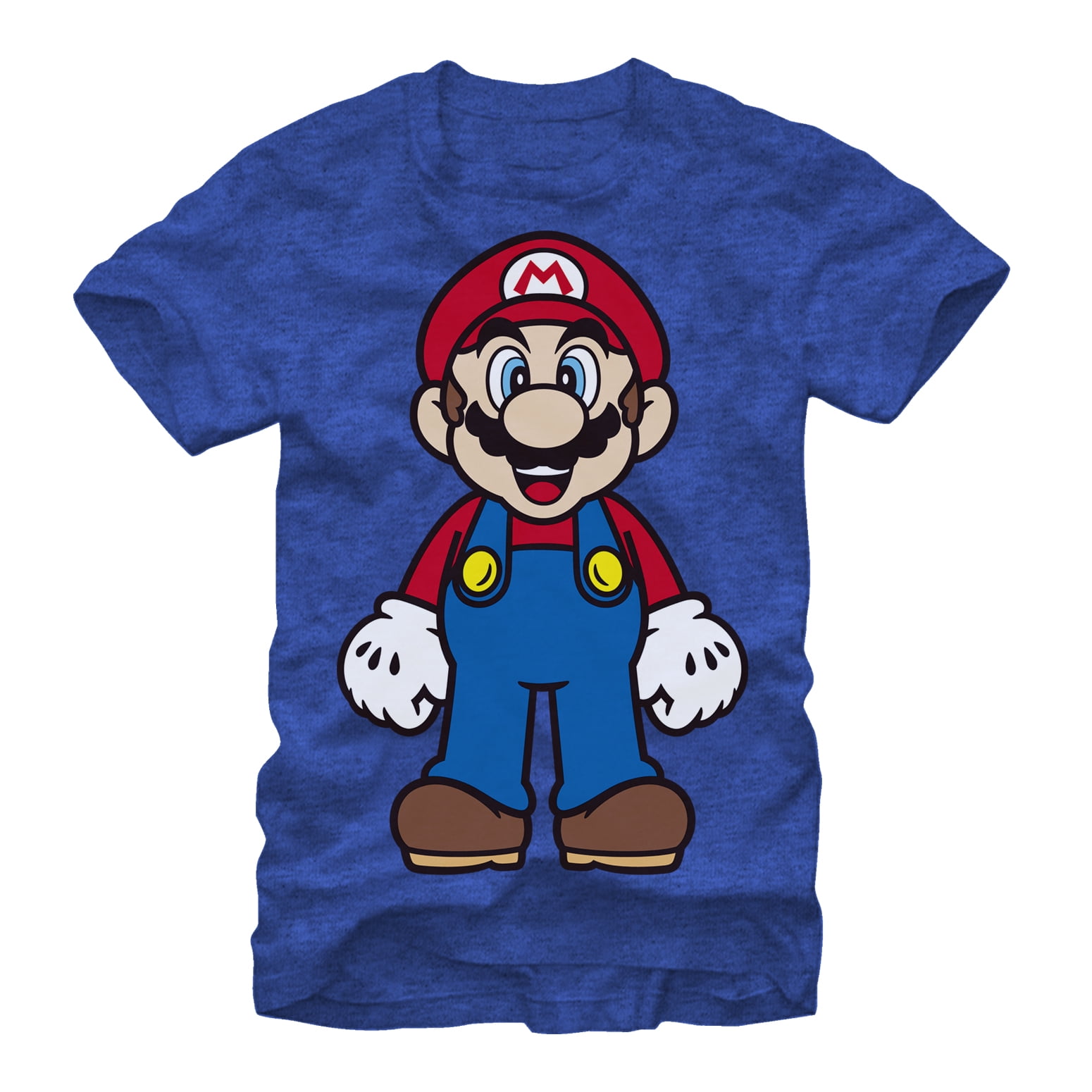 Men's Nintendo Tall Mario Graphic Tee Royal Heather 2X Large - Walmart.com