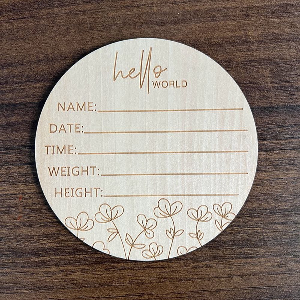 Joefnel Personalized Newborn Birth Announcement Sign -Adorable ...