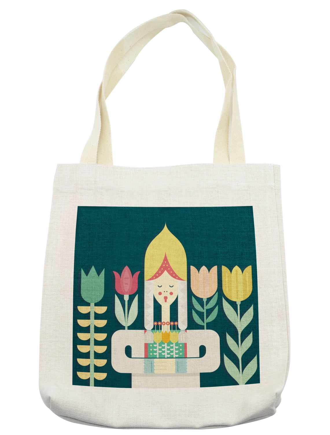 Amsterdam Tote Bag, Dutch Girl in Traditional Clothes Symbolizing ...