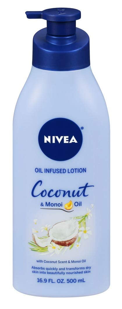 Nivea Oil Infused Lotion, Coconut and Monoi Oil, 16.9 Oz, 2 Pack ...