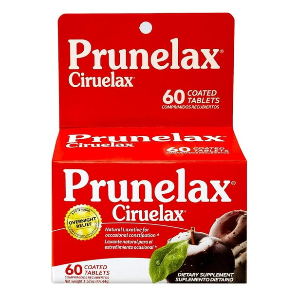 3 Pack Prunelax Ciruelax Natural Laxative Regular Tablets, 60 Count ...