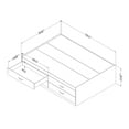South Shore SoHo Captain 4-Drawer Storage Bed, Full, Multiple Finishes ...