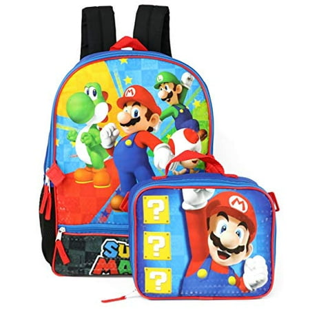 Nintendo Boys' Mario Backpack with Lunch, blue - Walmart.ca