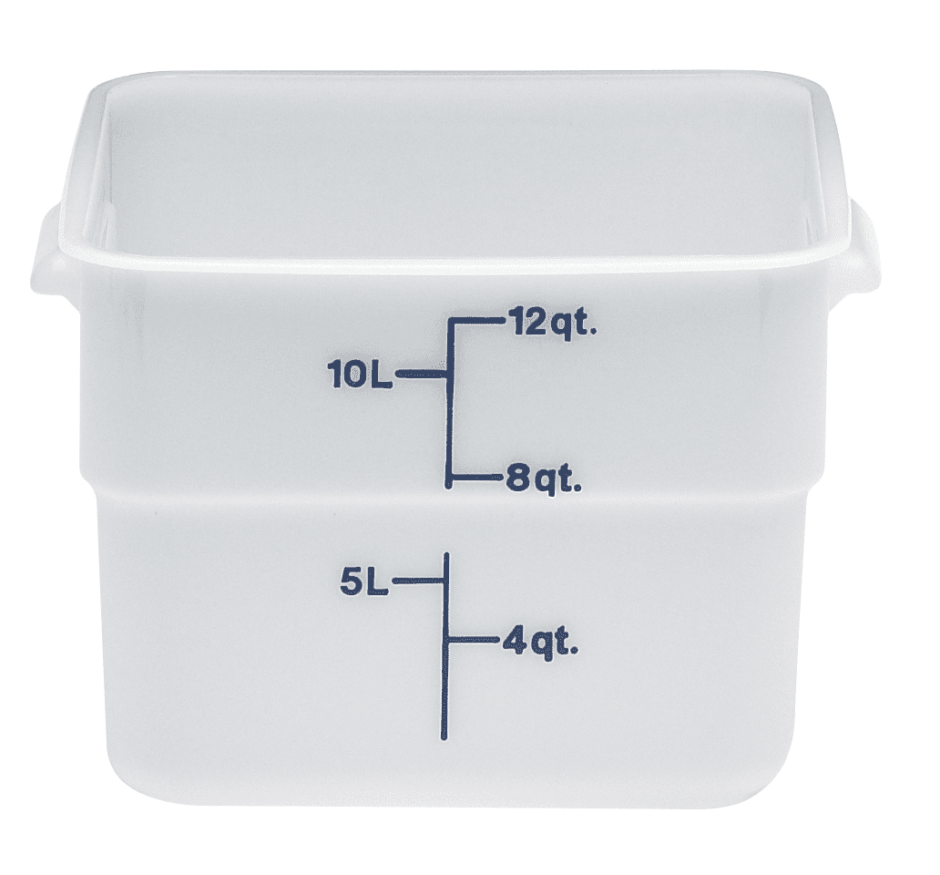 Cambro 12 Qt. CamSquare® Food Storage Container, 11 1/4" L x 12 1/4" W ...