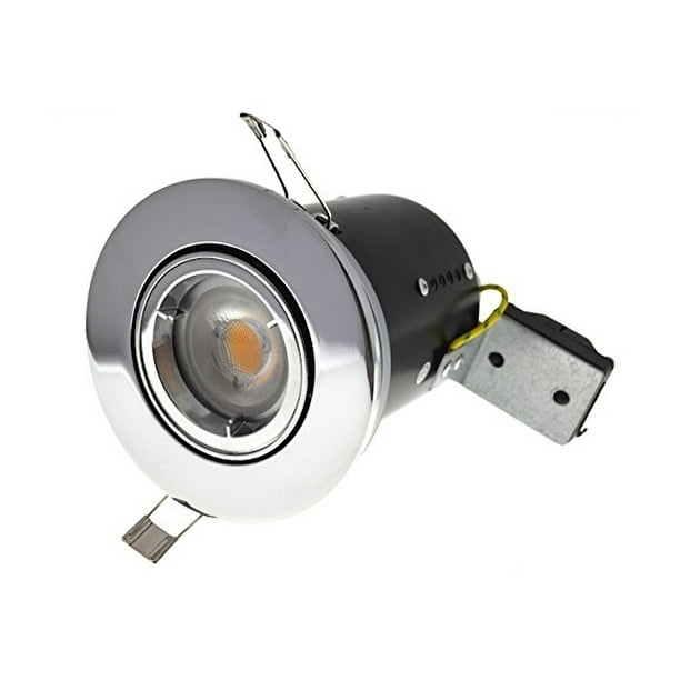 Fire Rated GU10 Lamp Holder Fitting 240v Mains Recessed Ceiling Spot ...