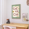 Affixzi Cool Club Print Playroom Wall Decor Nursery Typography Retro ...