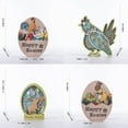 Easter Bunny Wooden Table Sign Table Centerpiece Wooden Hen Statue ...