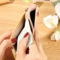 Compact Purse for Ladies Multi Pocket Design Snaps Button Practical PU ...