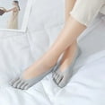 Gray Socks for Women Five Toes Ankle Liner Anti-skid Anti-friction Mesh ...