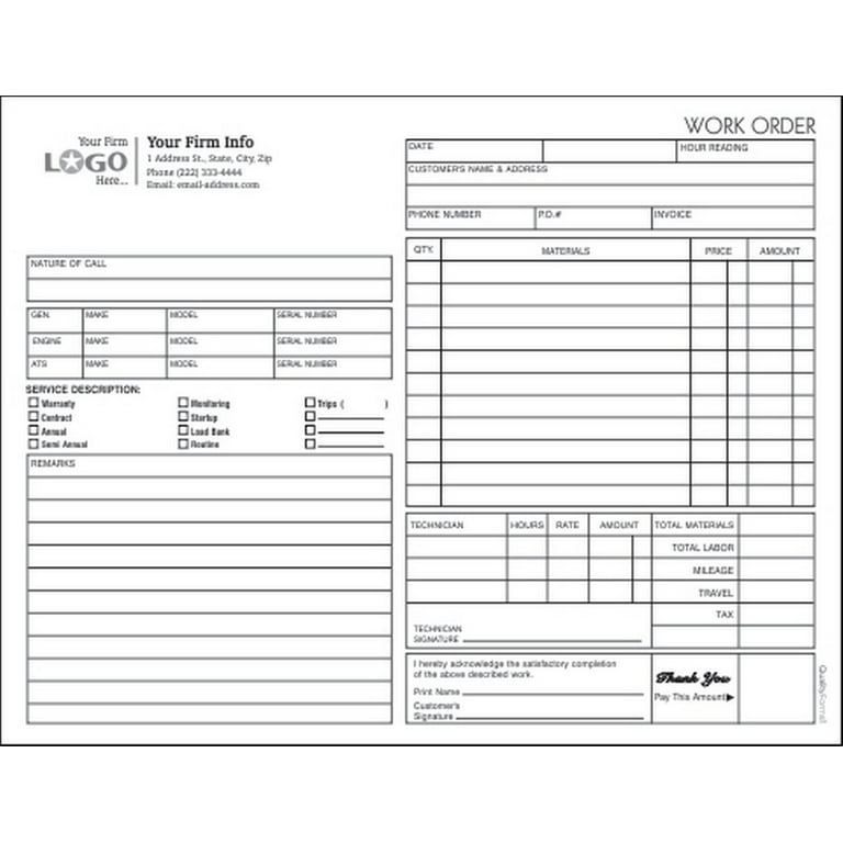 Hvac Work Order