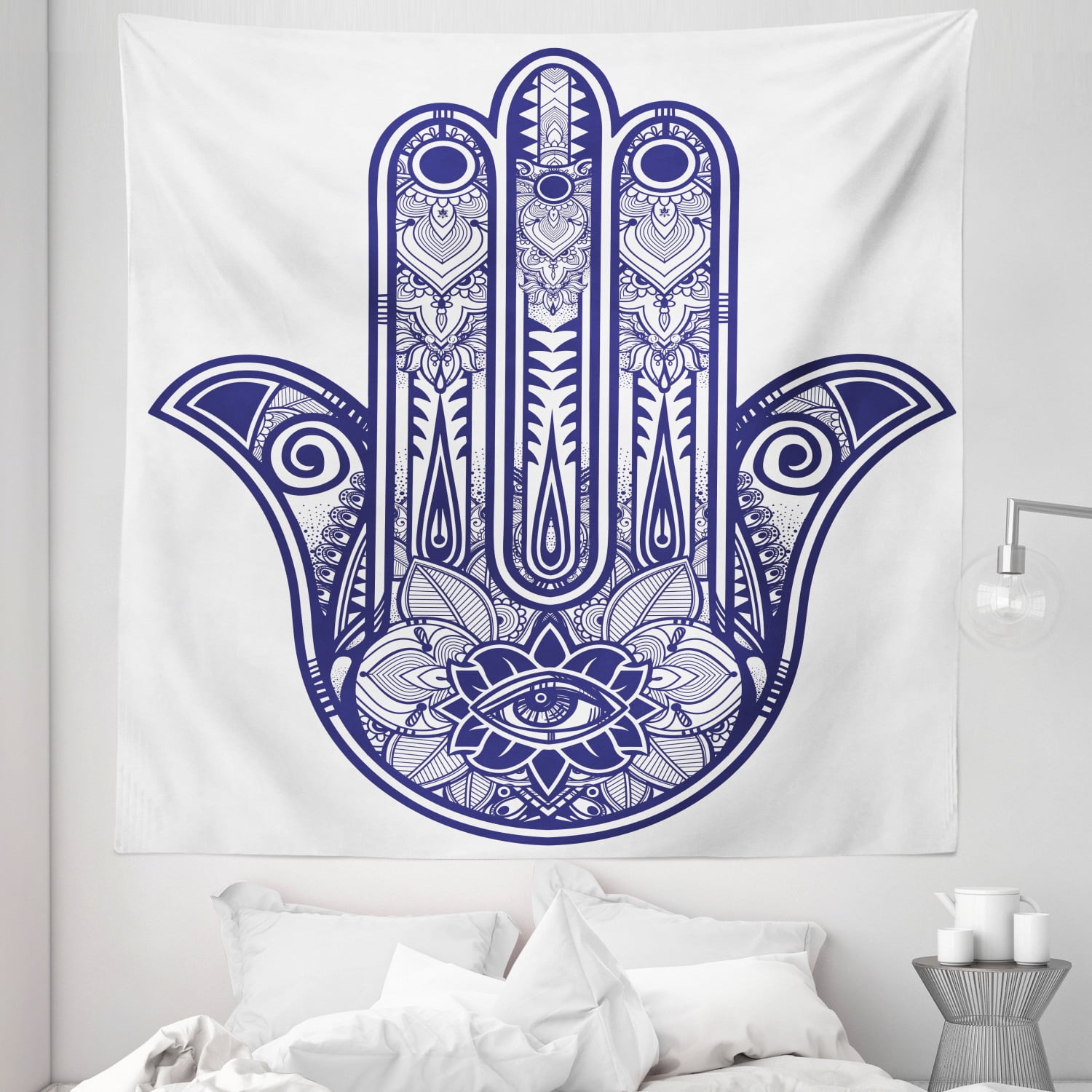 Hamsa Tapestry, Art Design Elements Antique Cabala Magic Themed Sign ...