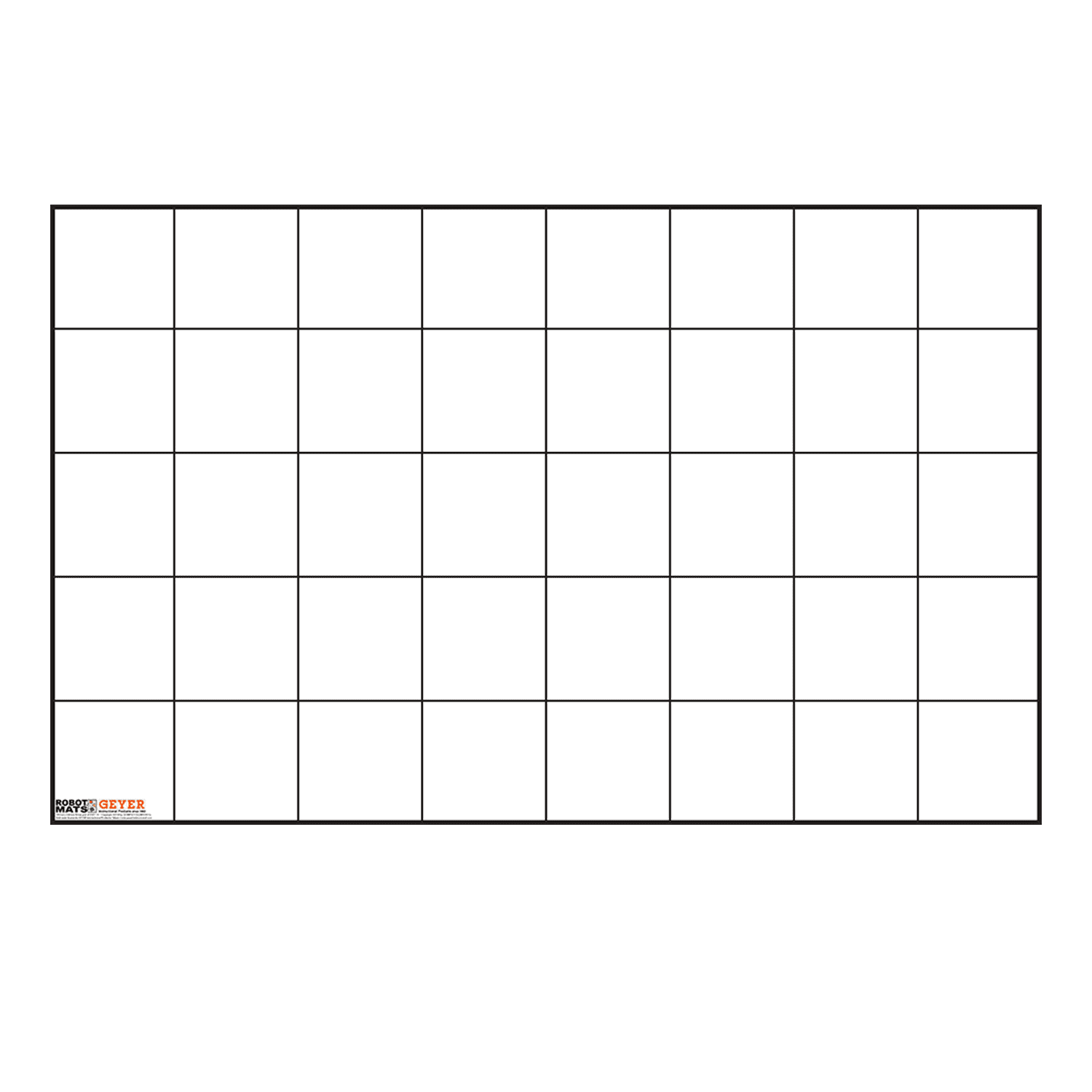 Generic Grid Robotics Mat, 150cm x 240cm with 30cm grid - Walmart.com