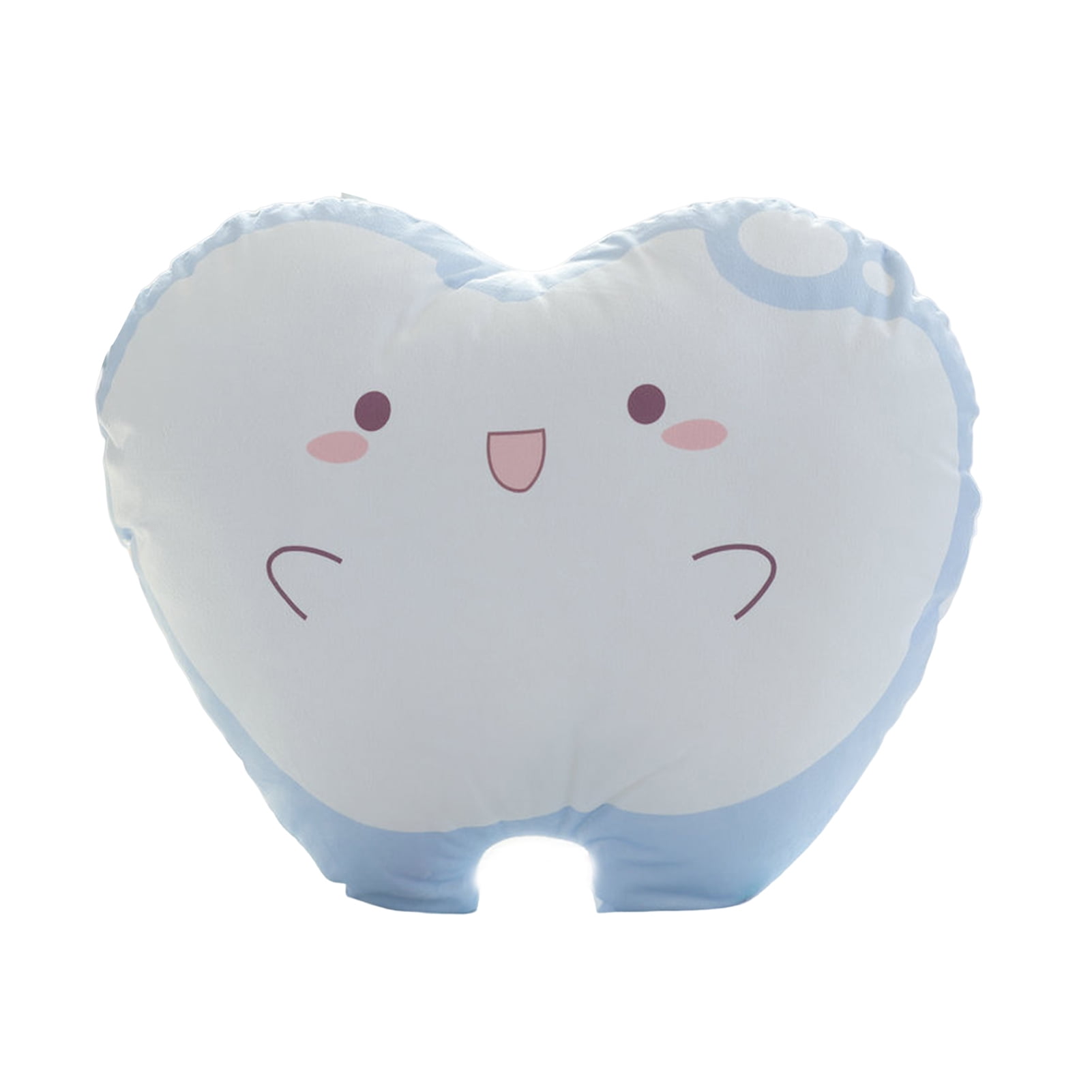 huanledash Tooth Plush Pillow Various Cute Expression Plushie Soft Back ...