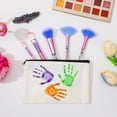 50pcs Blank DIY Craft Canvas Pencil Case Makeup Pouch Canvas Pouch ...