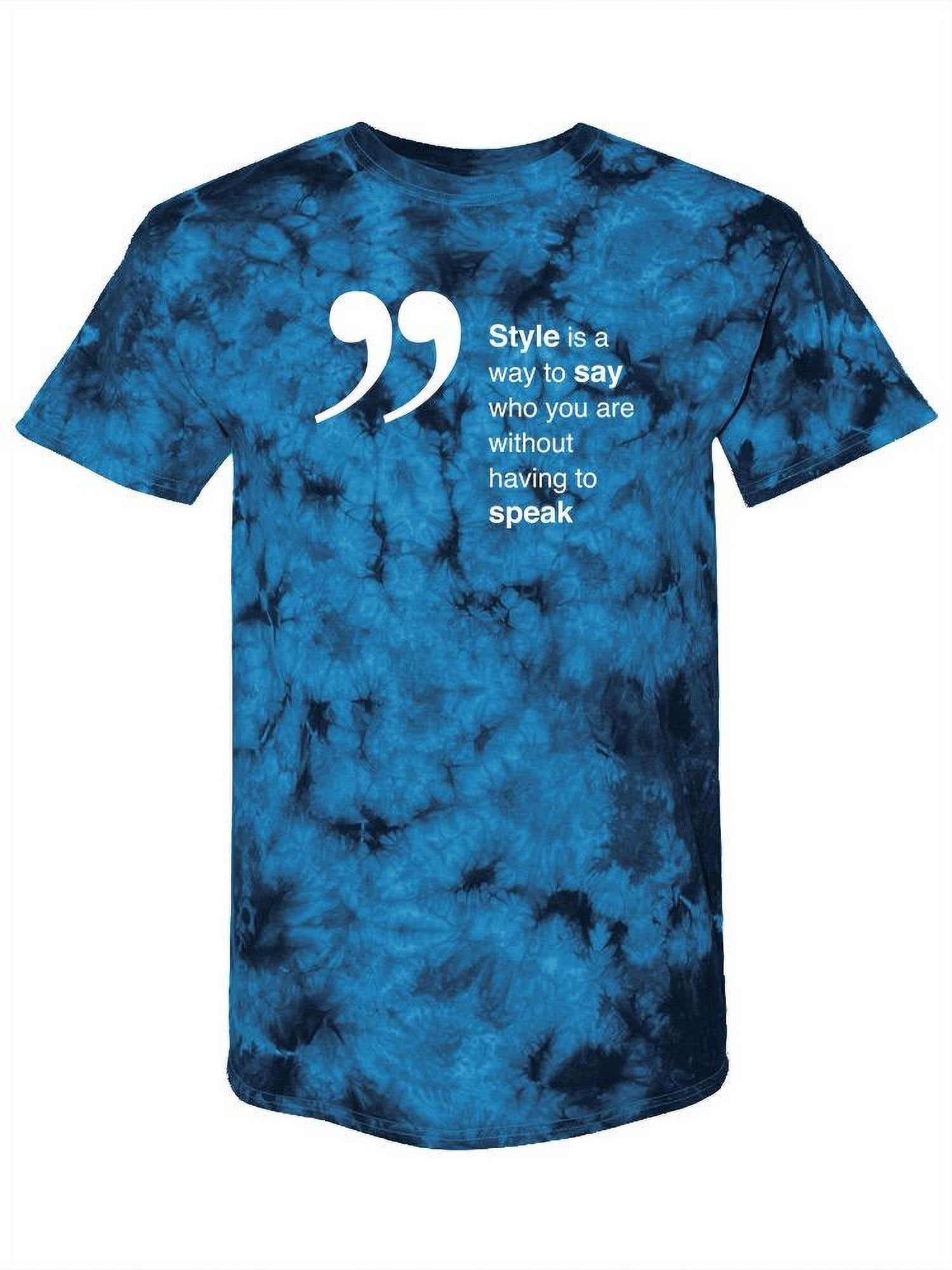 Style Quote Tie-Dye Crystal Men -Smartprints Designs, Male Large ...
