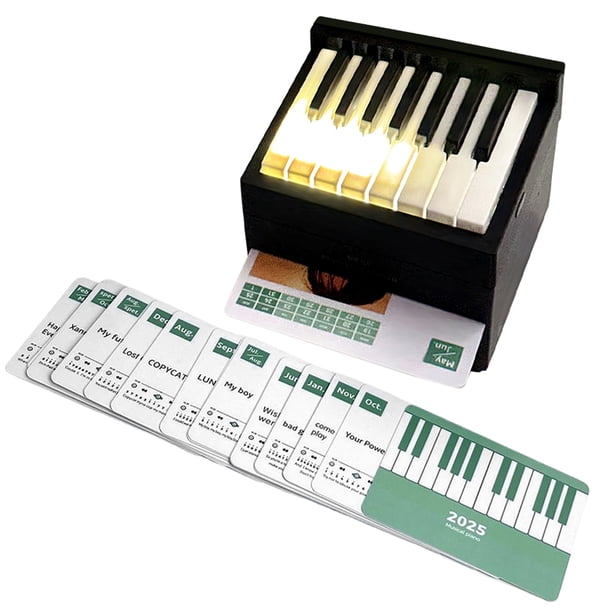 Calendario Escritorio Piano 15 Llaves Sábanas Música Juguete Bt 2025 ...