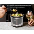 0.65-qt mini Round Slow Cooker, Fondue Melting Pot Warmer with ...