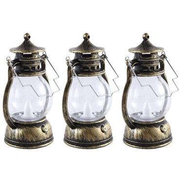 24 Pcs Mini Lantern Decorative with Flickering Led Candle Bulk Vintage ...