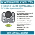 Rocking Piston Pond Aeration System - 1/4 HP Kit w/ Quick Sink Tubing ...