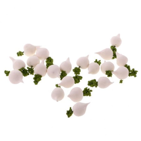7x10 Pieces 1:12 Scale Dollhouse Vegetable Food Miniature Mini White ...